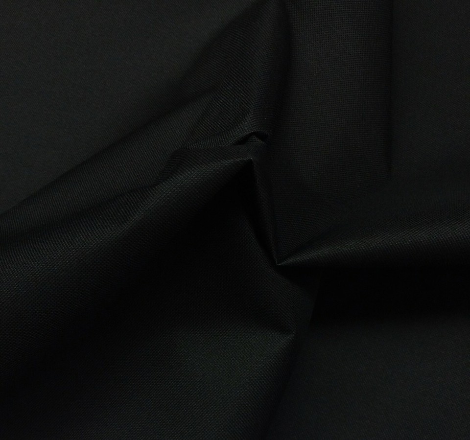 BLACK 600 DENIER POLYESTER PVC COATED BACK CANVAS SUITCASE TOTEBAG ...