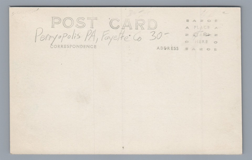RPPC Kalman's Corner Store PERRYOPOLIS PA Fayette County Real Photo ...