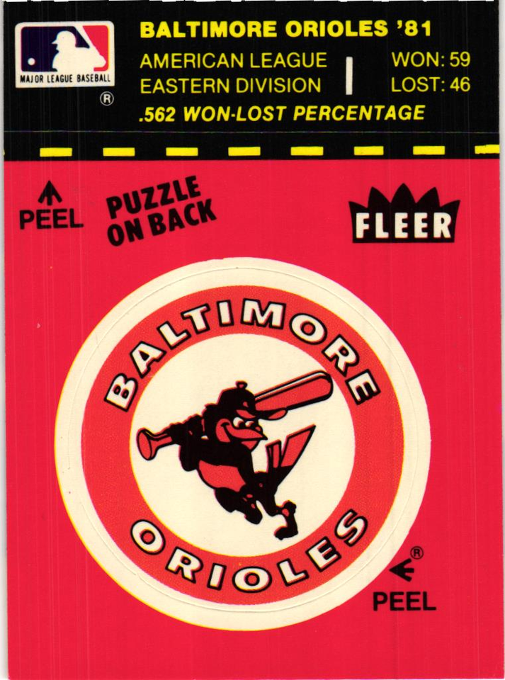 1982 Fleer Baseball Team Logo Stickers / Pick Your Cards / Buy4+ Save40 ...