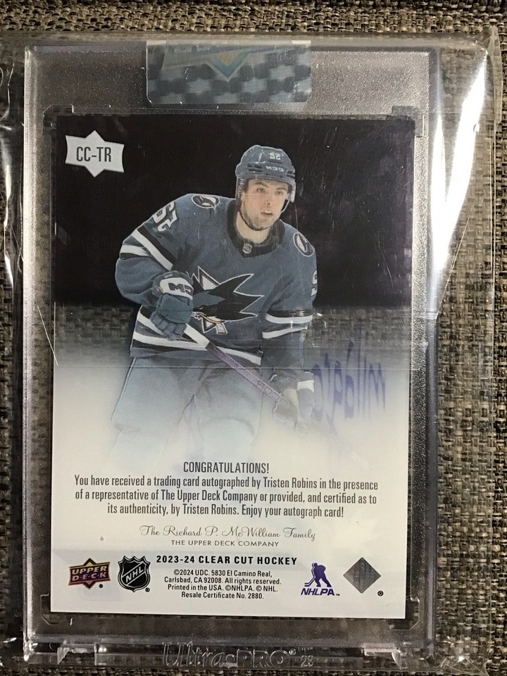 2023-24 UD Clear Cut Tristen Robins RC Auto | eBay