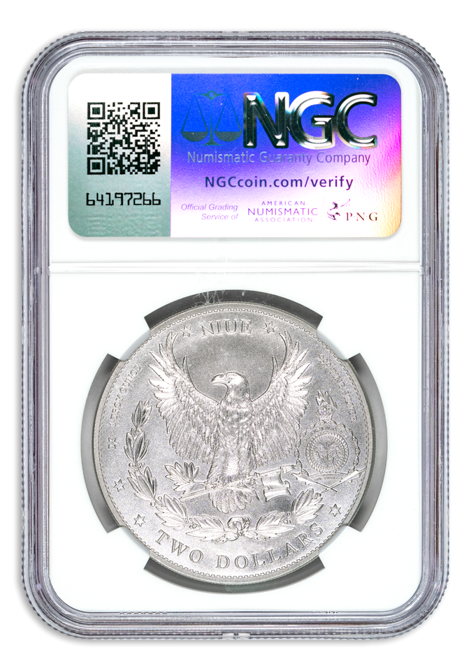 2024 1 oz Silver Morgan Dollar UHR Commemorative NGC MS70 First Day of ...