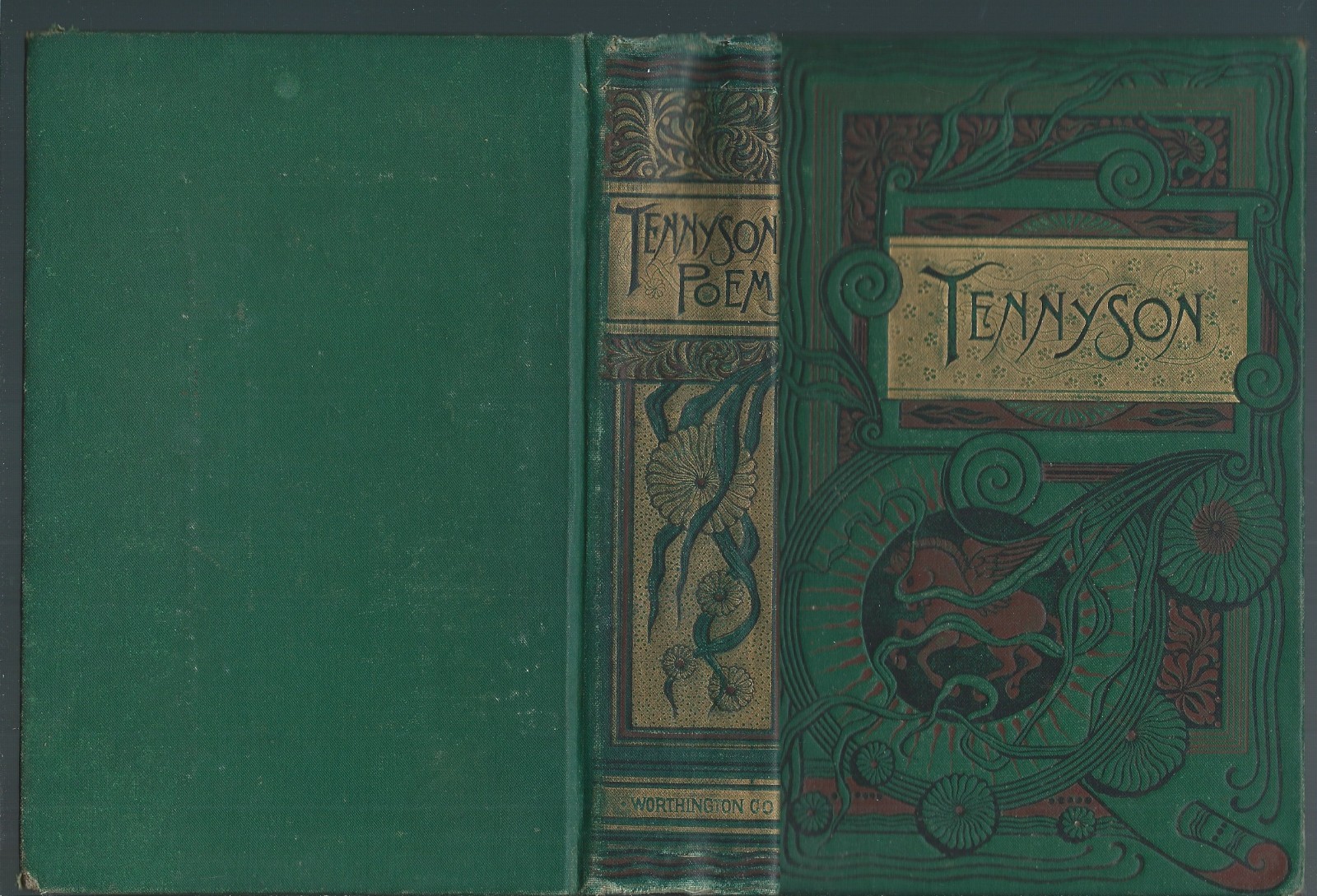 Tennyson's poems poet laureate w/illustrations worthington & co 1880 ...
