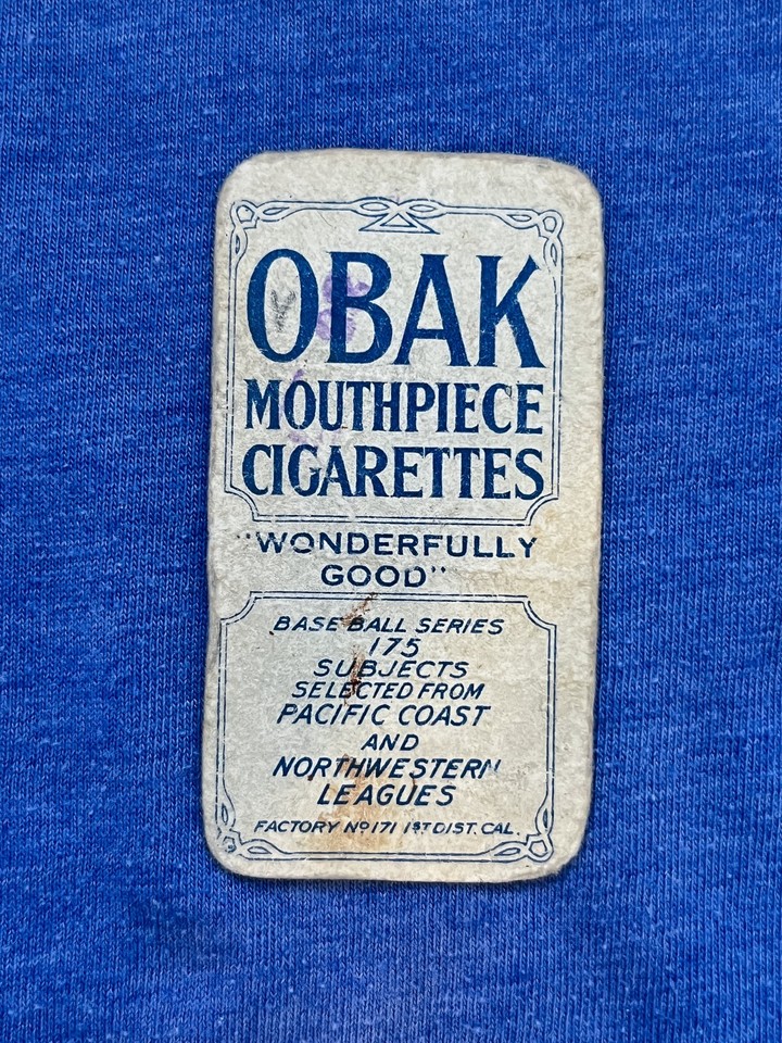 1909-11 Obak T212 Ryan Portland PCL Baseball Card | eBay