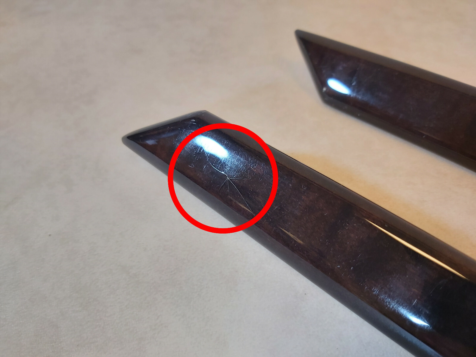 BMW 5 E39 Genuine Wooden Strip, Door trim Rear Right & Left SET 7050886 ...