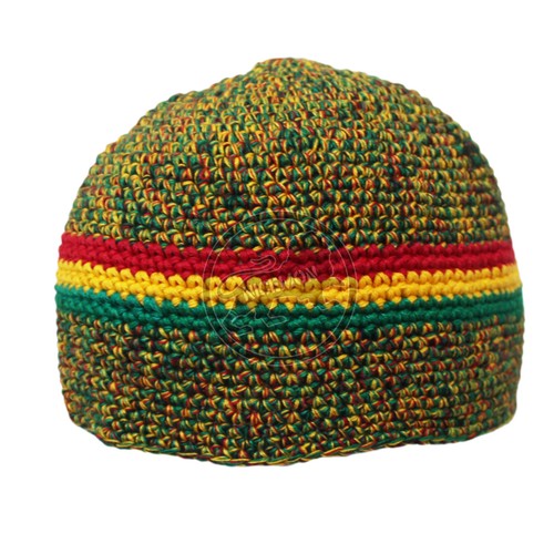 Skullcap Skull Cap Kufi Rasta Surfer Reggae Jamaica Handmade 100% ...