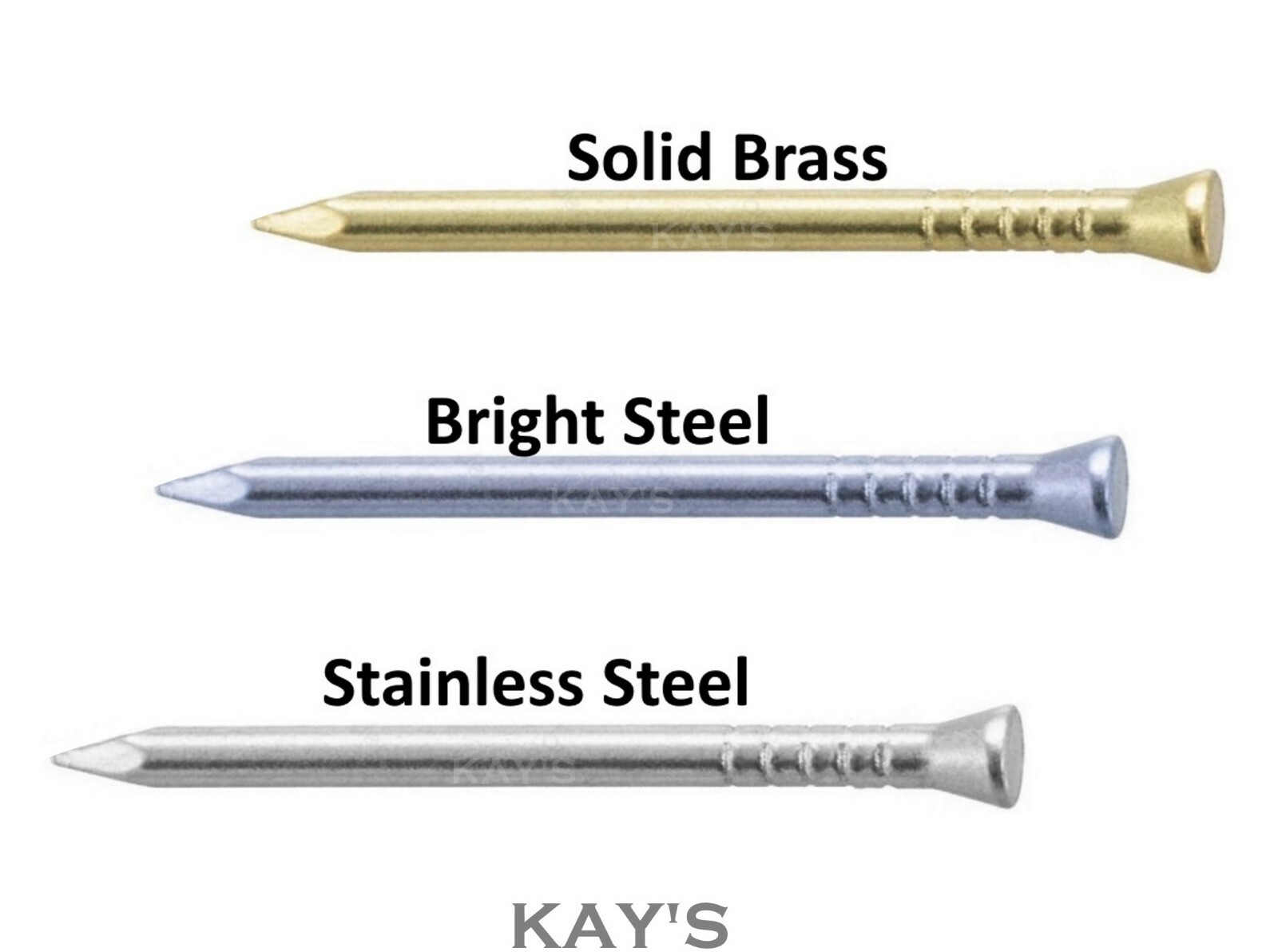 PANEL PINS 15mm,20mm,25mm,30mm,40mm CHOOSE SOLID BRASS, STEEL OR ...