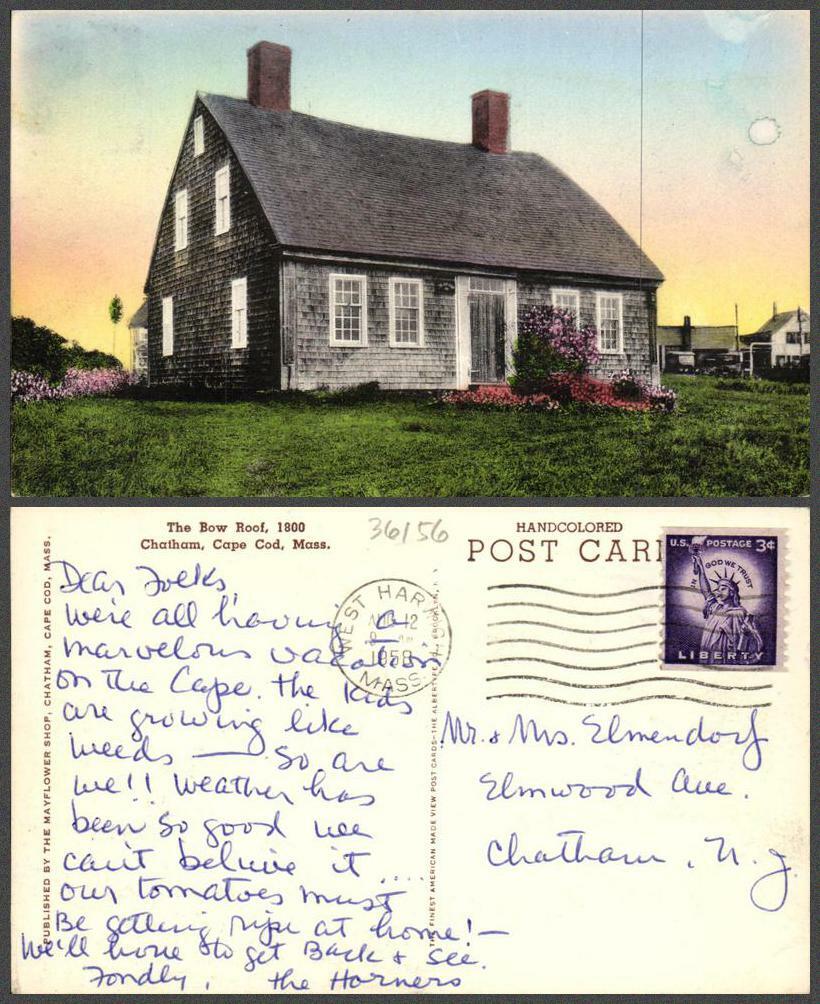 MASSACHUSETTS Cape Cod VINTAGE POSTCARD | eBay