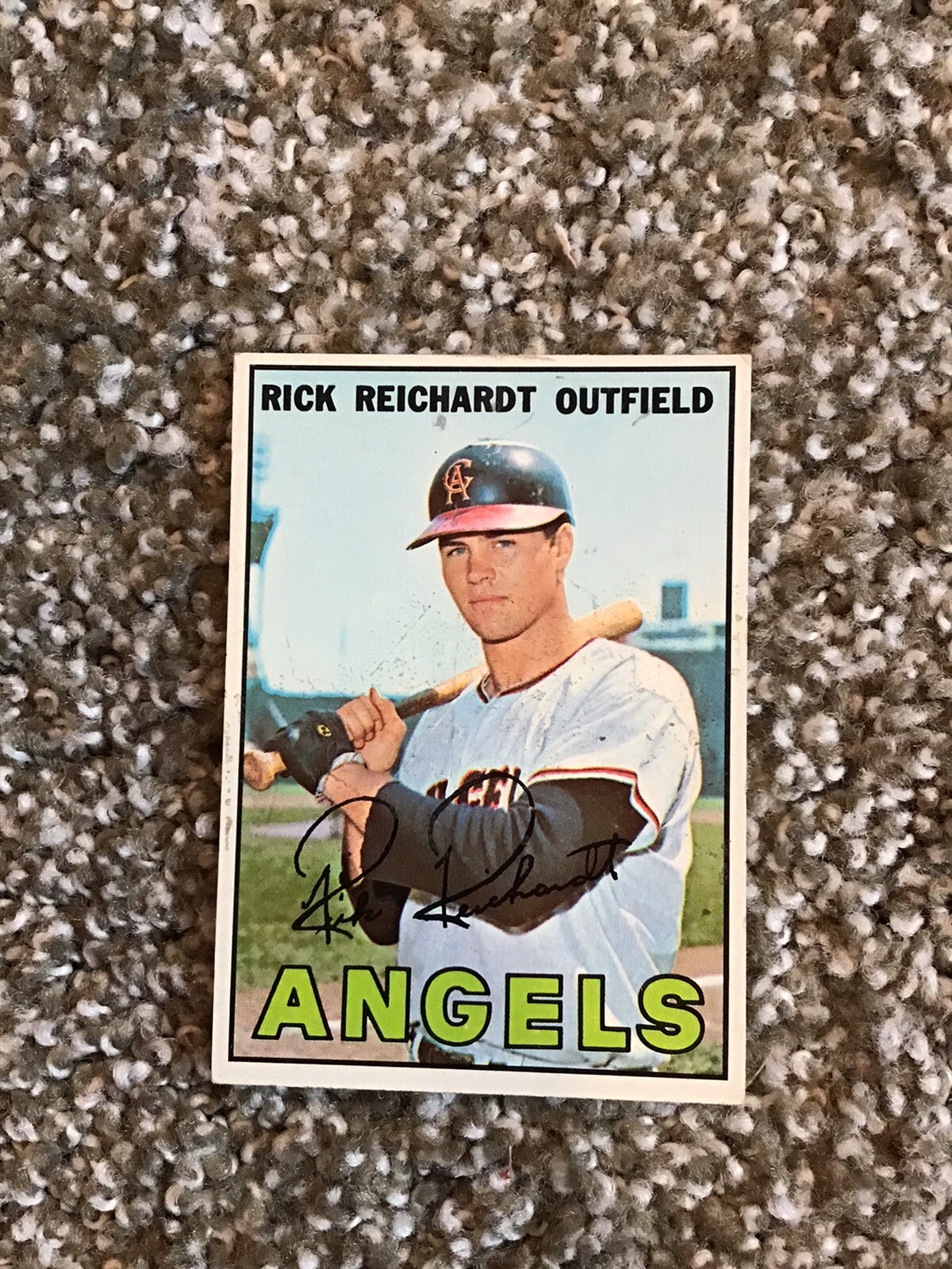 CALIFORNIA ANGLES 1967 TOPPS RICK REICHARDT BASEBALL CARD EX NICE #40 ...