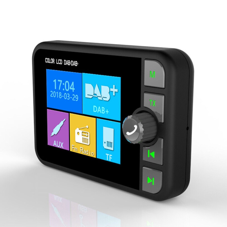 2.4" In-Car DAB/DAB+ Digital Radio Adapter LCD FM Transmitter Magnetic ...