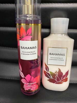 Brand New Set! Bath & Body Works Bahamas Body Lotion & Fine Fragrance ...