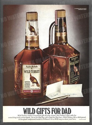 Wild Turkey Bourbon Whiskey 1980 Trade Print Magazine Ad Alcohol ADVERT ...