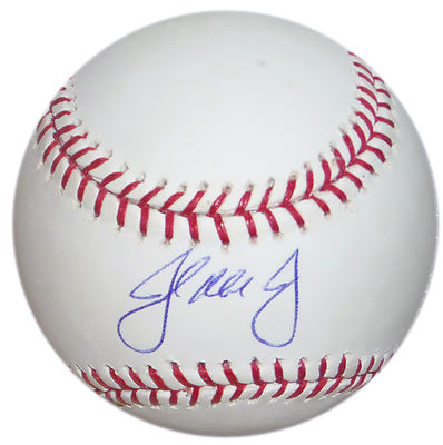 JOHN MAYBERRY JR SIGNED MLB BASEBALL NY METS BLUE JAYS PHILADELPHIA ...
