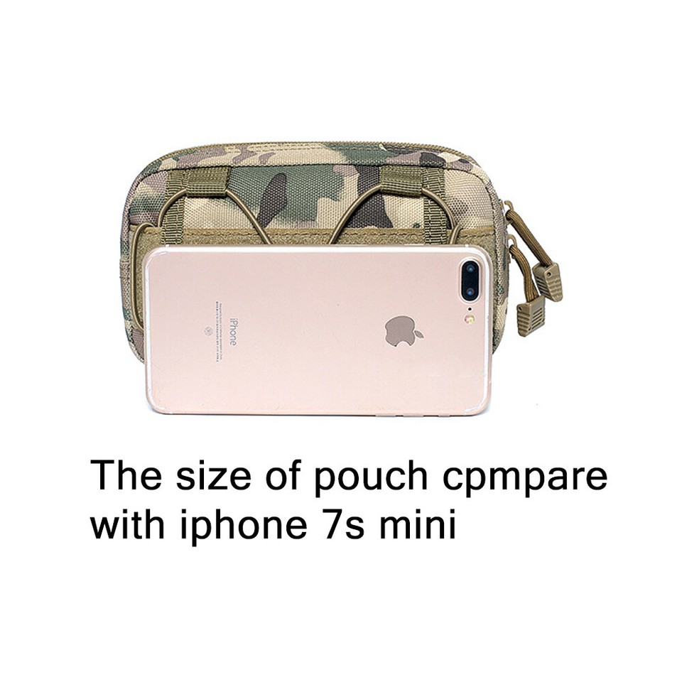 Tactical Molle Horizontal Admin Pouch Compact 1000D Utility EDC Tool Storage Bag | eBay