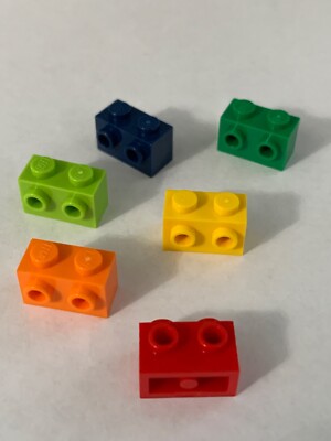 LEGO Parts 11211 (4pcs) Brick, Modified 1x2 w Studs on 1 Side Choose ...