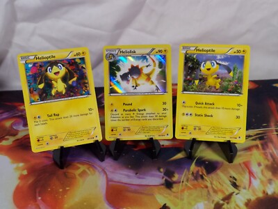 Helioptile 28, 29/119 Heliolisk 30/119 XY Phantom Forces Set Pokemon ...