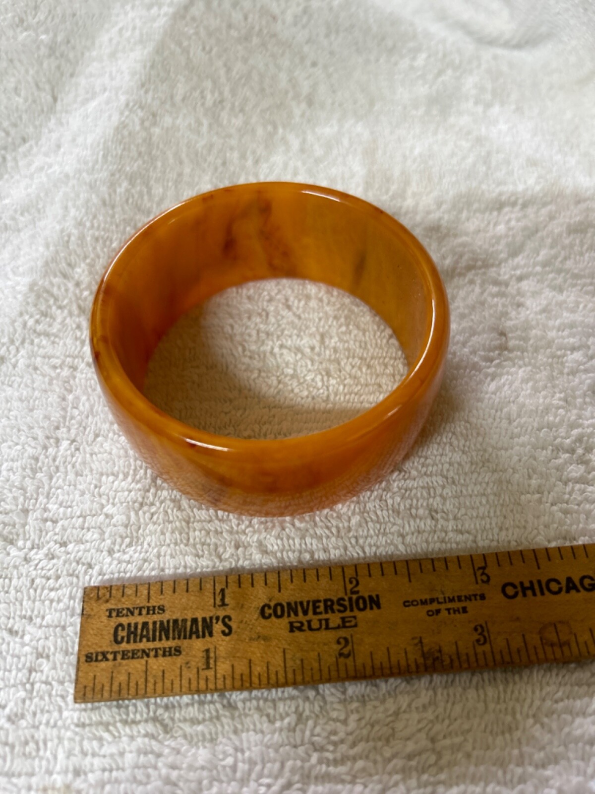 Vintage Butterscotch Bakelite Bracelet - Gem