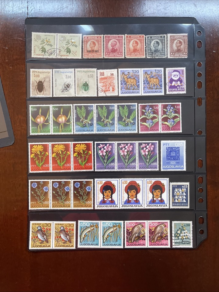 Lot of new and used stamps from all over the world mostly are off paper ...