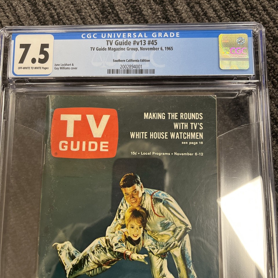TV Guide November 6, 1965 June Lockhart & Guy Williams "Lost in Space ...
