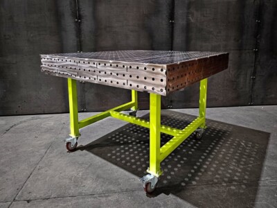 48"x48" Welding Fabrication Table 4x4ft Fully Welded Fixture Laser Cut ...