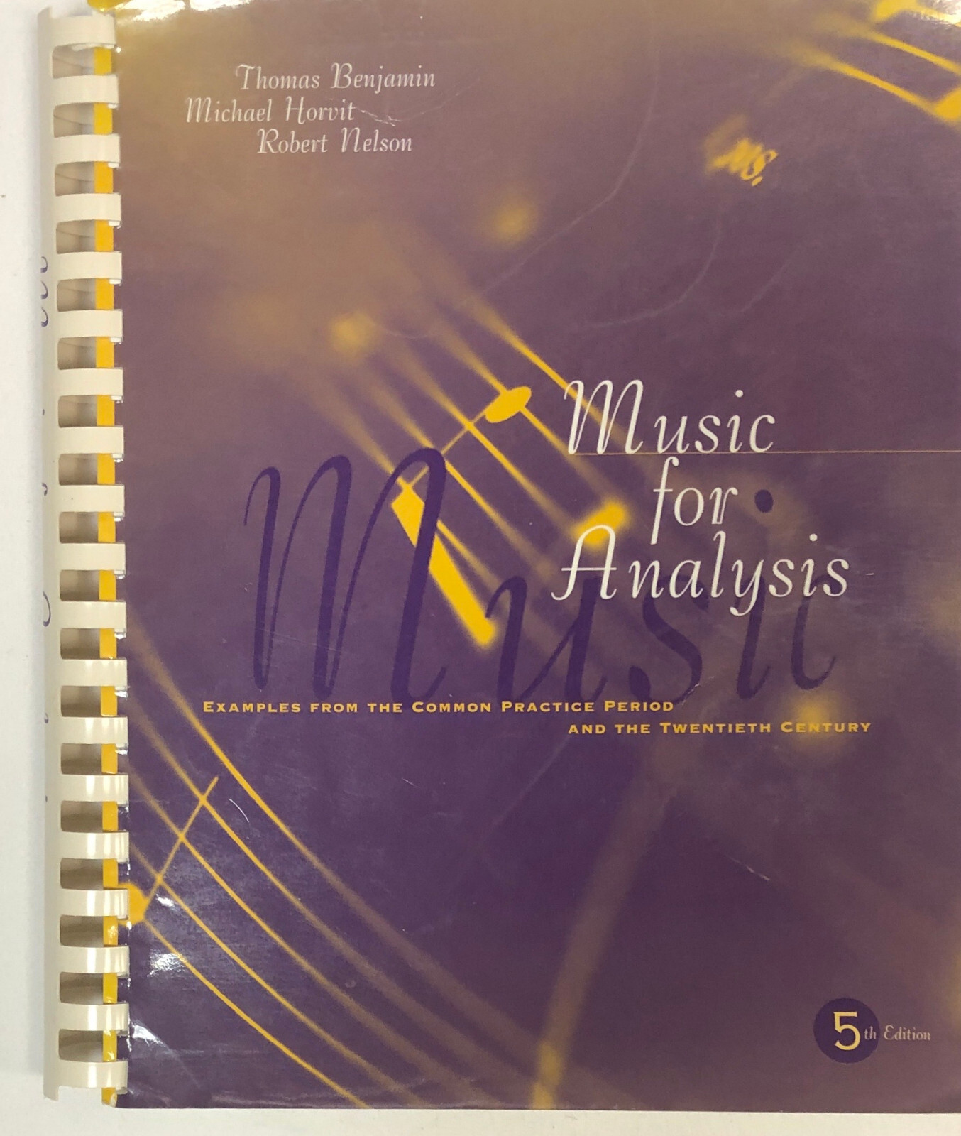 Music for Analysis 5th Edition by Thomas Benjamin/Michael Horvit/Robert ...