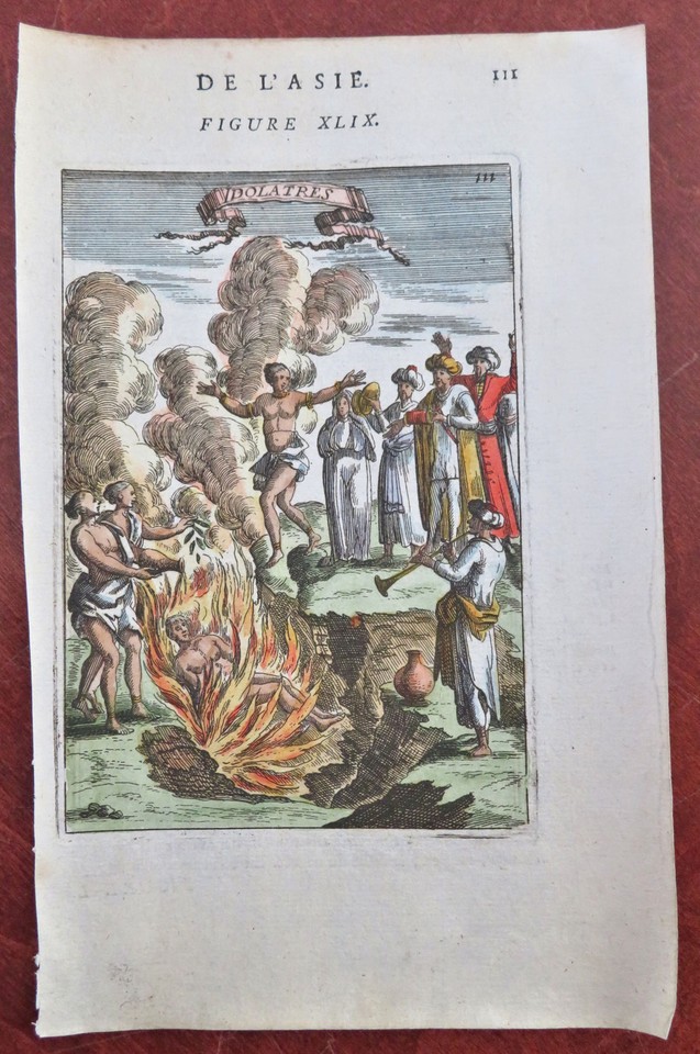 Sati Indian Funereal Rites Funeral Pyre Sacrifice 1683 Mallet print | eBay