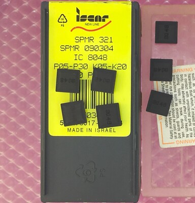 7pc ISCAR SPMR 321 Carbide Milling Inserts; IC8048 🎯Machinist | eBay