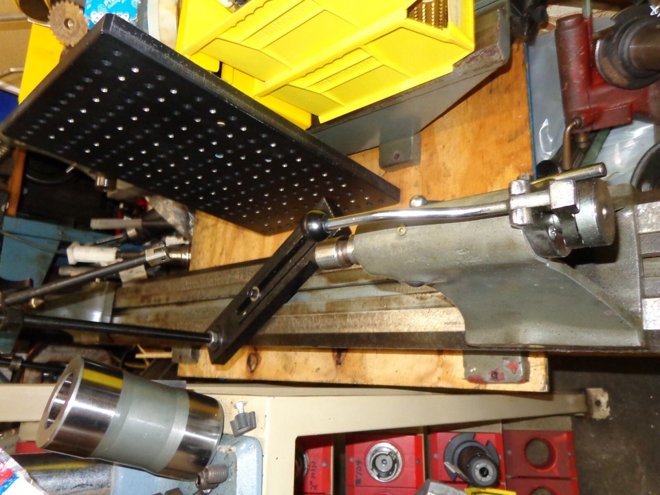 BENCH CENTER 52" OAL 34" BETWEEN CENTERS MT#2 CARBIDE CENTERS 13" DIA ...