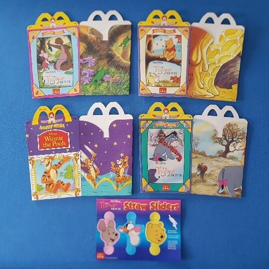 WINNIE THE POOH TIGGER MOVIE EEYORE & GOPHER McDONALD'S TOYS, BOXES Etc ...