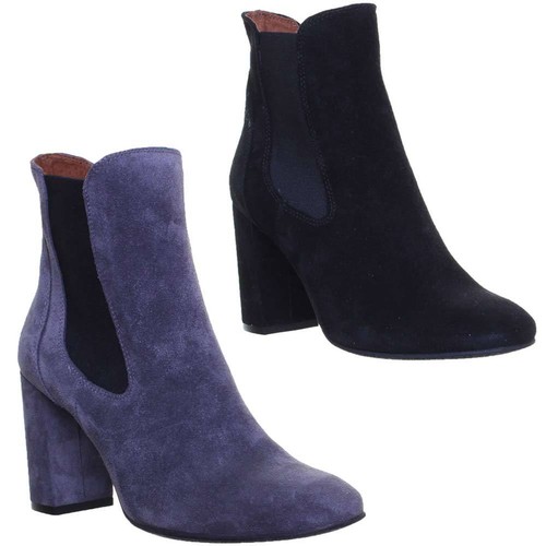 Justin Reece Womens Leather Chelsea Heeled Sock Boots UK Sizes 3 - 8 | eBay