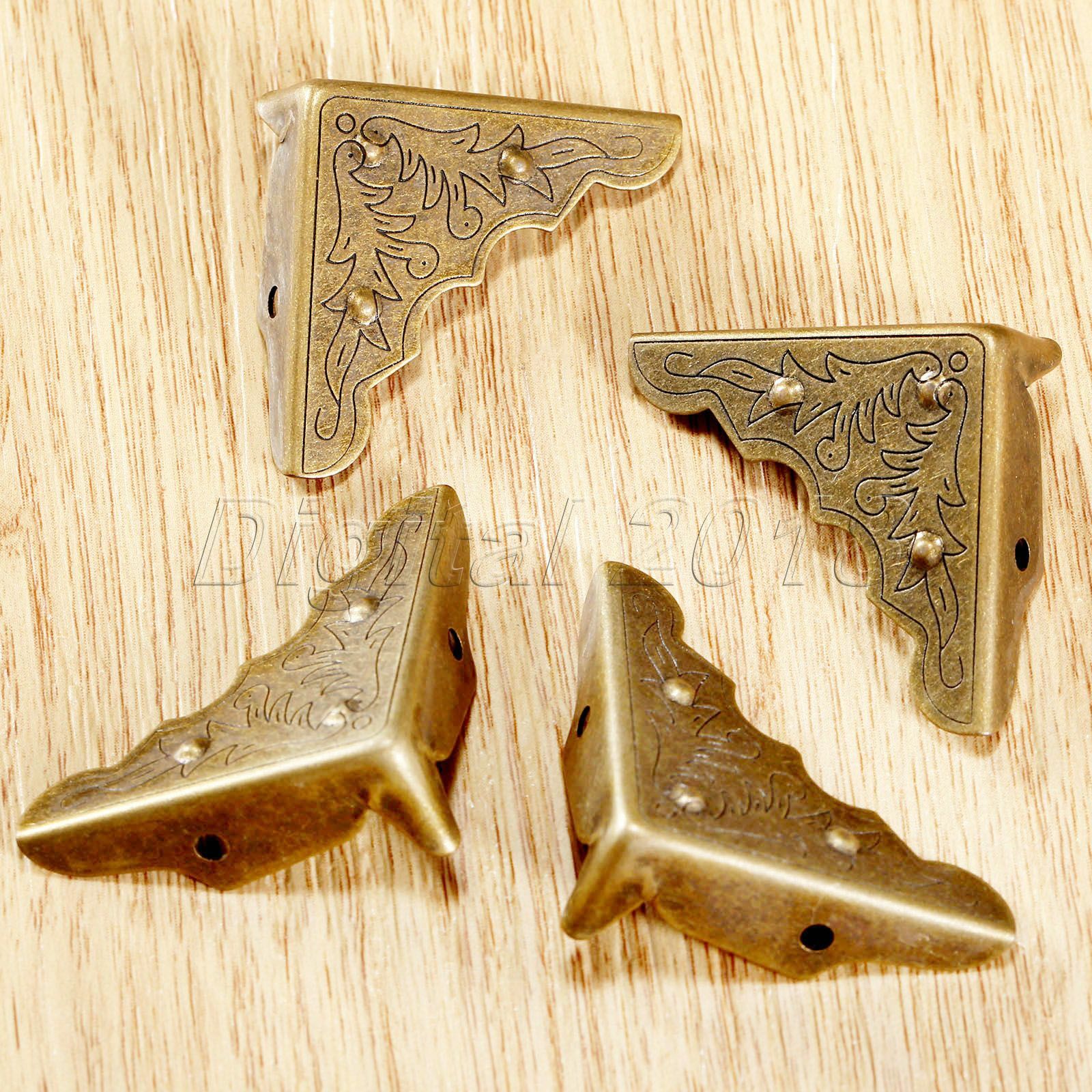 4/12/20Pcs Embossing Style Jewelry Box Case Chest Edge Bracket Corner ...