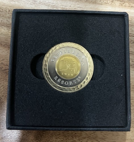 Pebble Beach Resort, CA 100th Anniversary Centennial Coin / Golf Ball ...