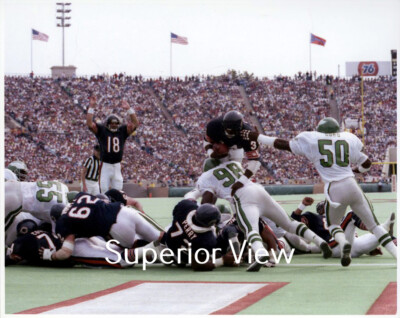 Chicago Bears Walter Payton Scoring Touchdown William Perry ...