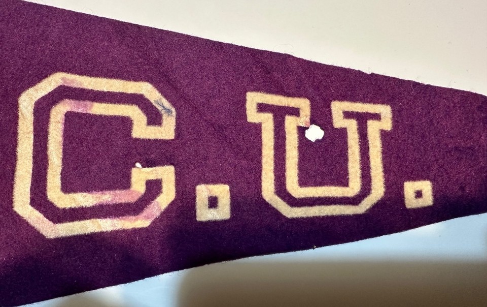 Vintage TCU Horned Frogs Texas Christian University Felt Pennant RARE ...