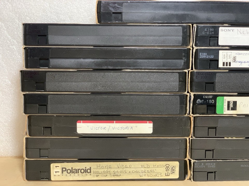JOB LOT Of 15 Blank Recordable VHS Video Cassette Tapes Bundle | eBay UK