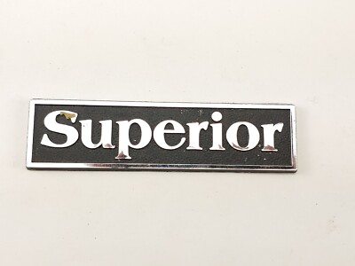 Vintage SUPERIOR Metal Dealership Dealer Emblem | eBay