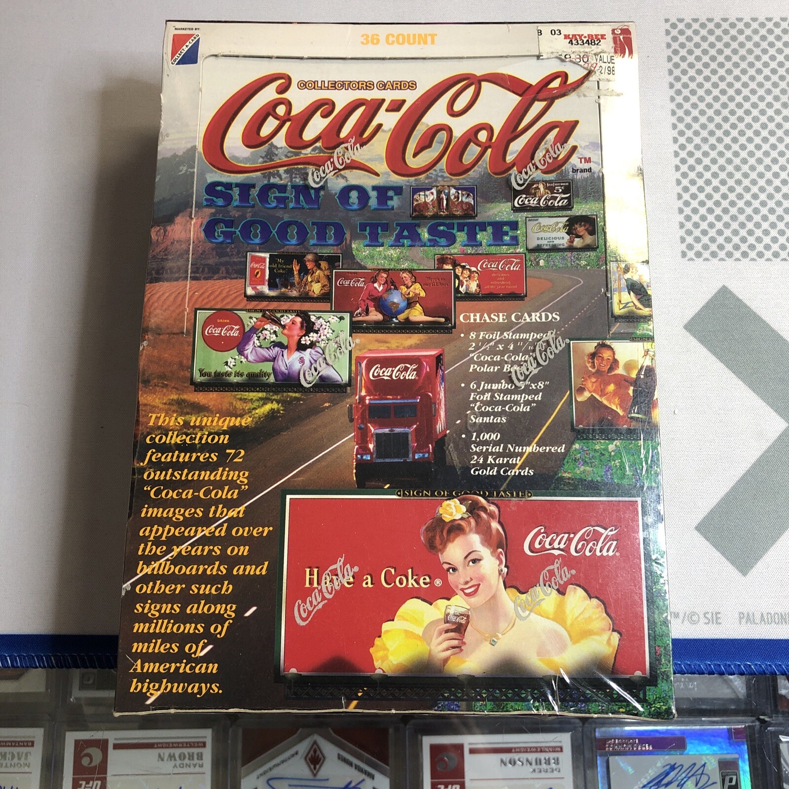 Coca-Cola 1995 Trading Card Box, Sealed, Sign of Good Taste ...