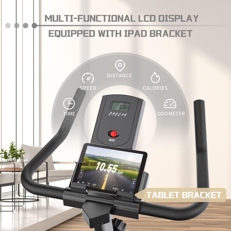 Home GYM Tablet Holder LCD Monitor Exercise Bike Stationary Indoor ...