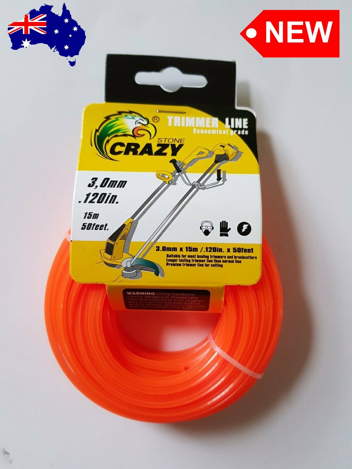 TRIMMER LINE WHIPPER SNIPPER CORD WIRE BRUSH CUTTER BRUSHCUTTER NYLON ...