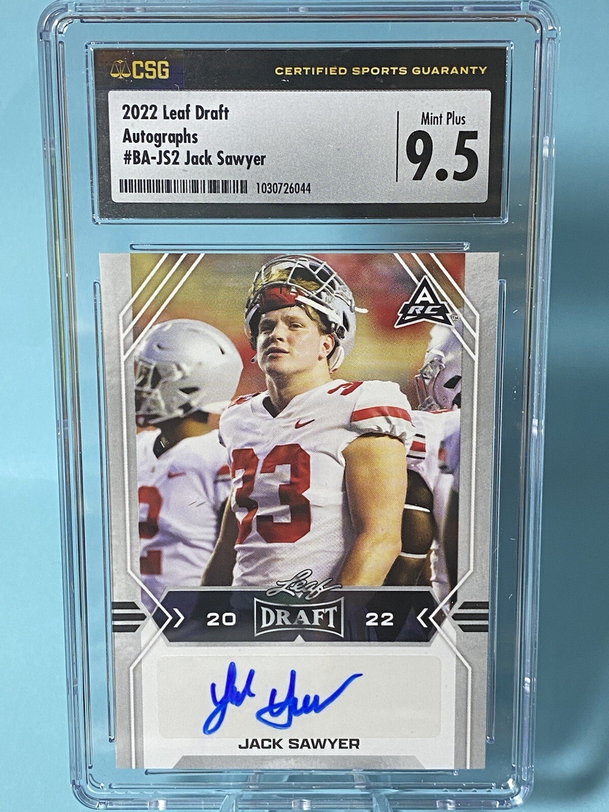 2022 Leaf Draft - Autographs #BA-JS2 Jack Sawyer (AU, RC) for sale ...