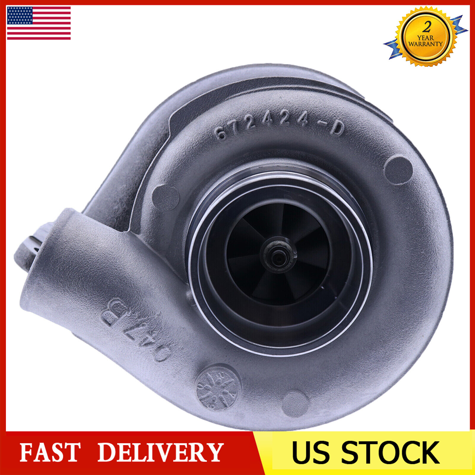 Turbocharger For John Deere Engine 6068 6068T 6.8L RE516667 RE516700 ...