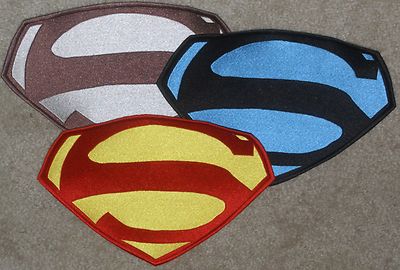 7" x 10" Embroidered George Reeves Superman Chest Logo Patch: color ...