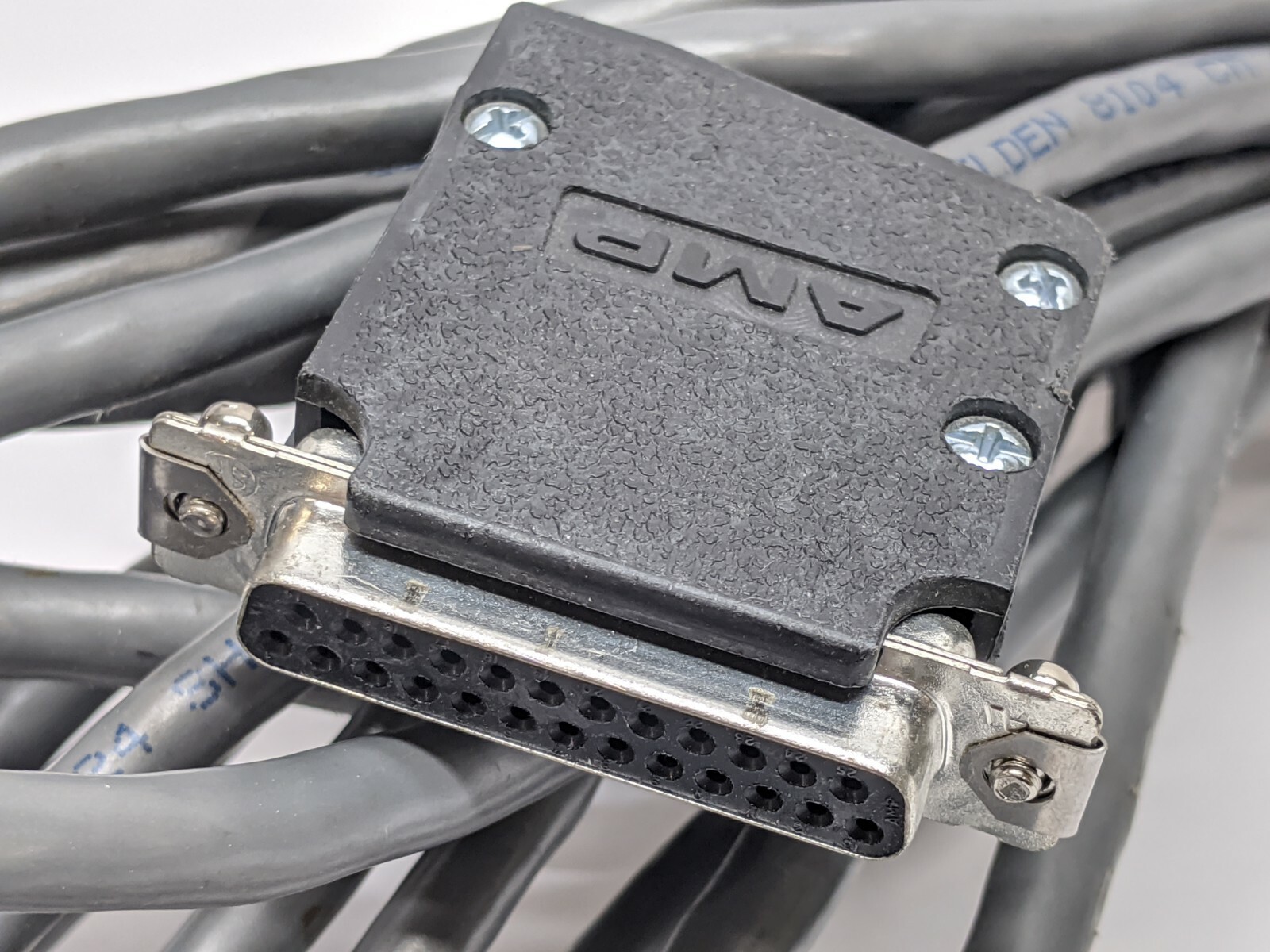 Belden 8786, 8104 (2), 8102 Cables w/ 25 Pin Fem. & Various Male Conn ...