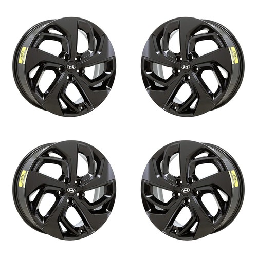 19" HYUNDAI TUCSON GLOSS BLACK WHEELS RIMS FACTORY OEM 70895 2016-2019 ...
