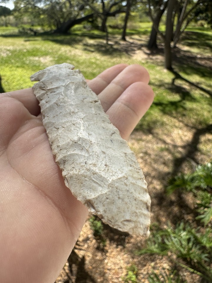 Large Side Notch Native American Arrowhead Blade Point Arrowhead | eBay