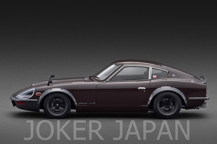 Accensione Modello IG3721 1/18 Nissan Fairlady 240ZG (HS30) Maroon JDM ...