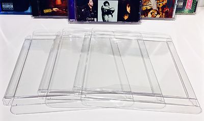 10 Clear Protectors For SINGLE DISC CD's Music Soundtracks Albums Cases ...