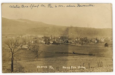 RPPC Birdseye View of ULSTER PA Bradford County Pennsylvania Real Photo ...