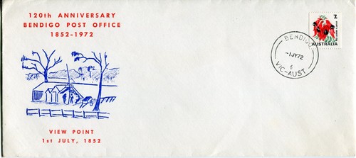 1972 120th Anniversary Bendigo Post Office - Souvenir cover | eBay