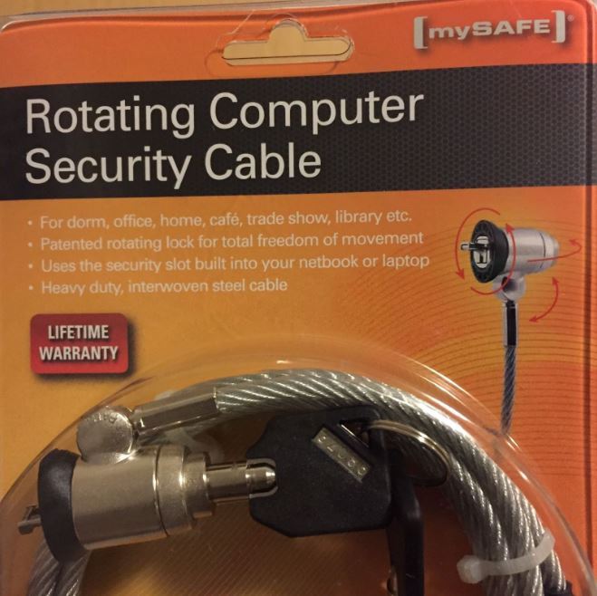 NEW Computer Security Cable Lock | Kensignton Slot | Keyed Laptop ...