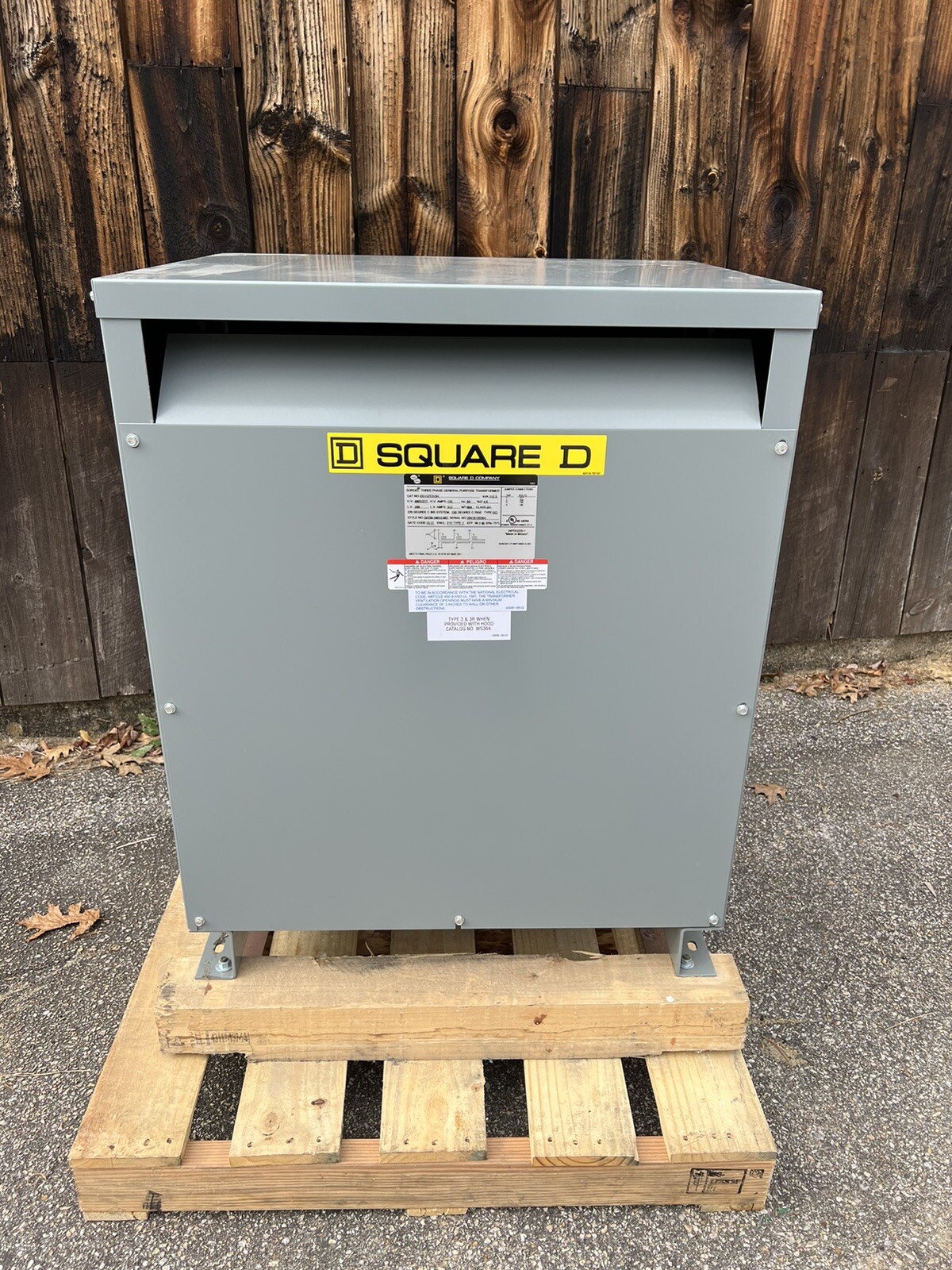 EE112T212H Square D 112.5 KVA 480/277X208V 3 Phase Dry Type Transformer ...
